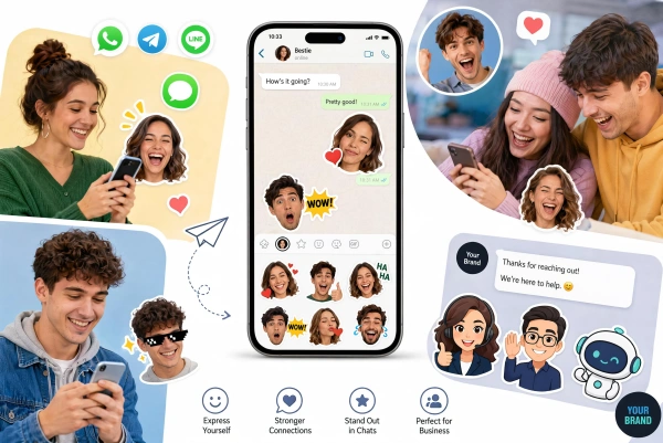 35 Trending AI Face Sticker Prompts for Cute Sticker Portraits
