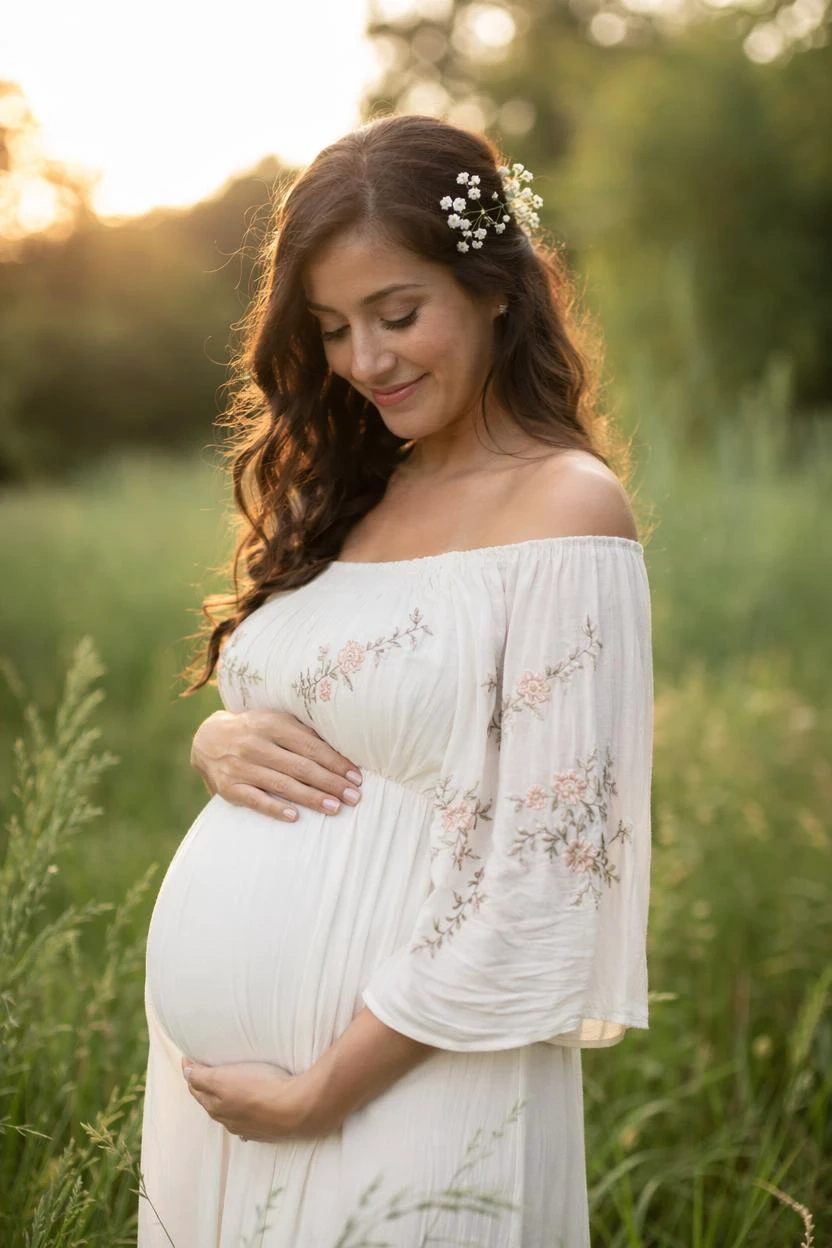 20+ AI Pregnancy Photo Prompts for Realistic Baby Bump Photos
