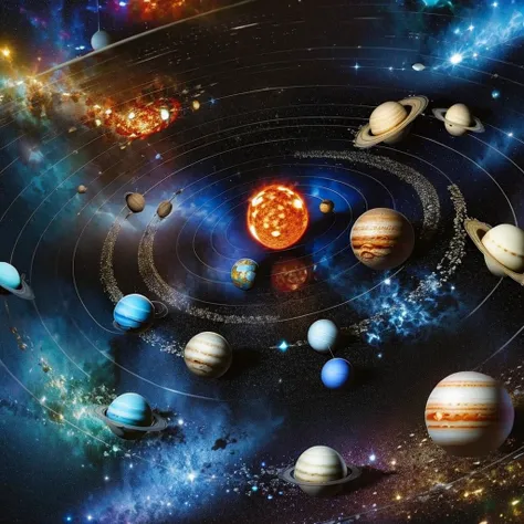 Table Rpg / Starfinder Maps - Space map- [ Solar System ] - SeaArt AI Model