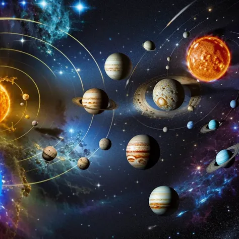 Table Rpg / Starfinder Maps - Space map- [ Solar System ] - SeaArt AI Model