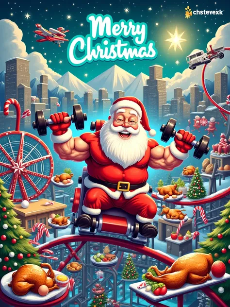 Santa Claus in fitness - 圣诞老人在健身 - SeaArt AI Model