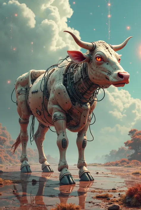 Cow Transformation Art