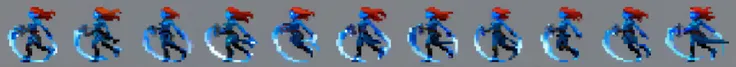 SeaArt AI | Pixel sprite walk cycle