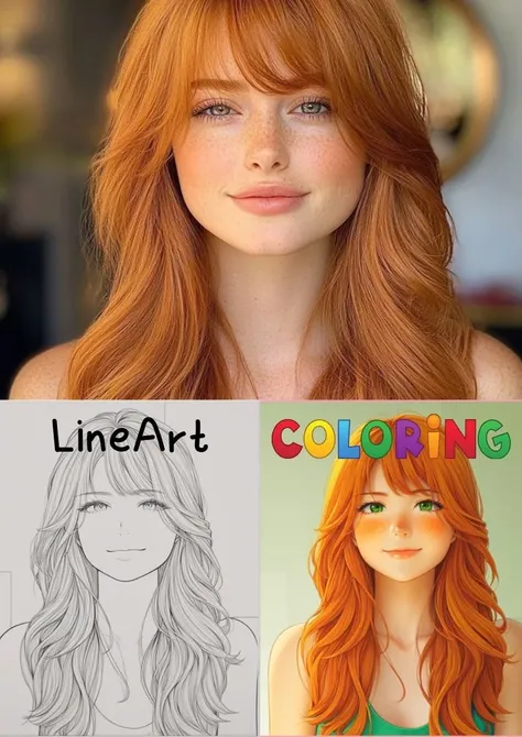 SeaArt AI | LineArt & Coloring from reference