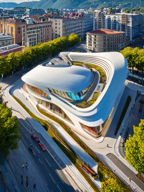 JJ's Building style - Zaha Hadid - SeaArt AI Model