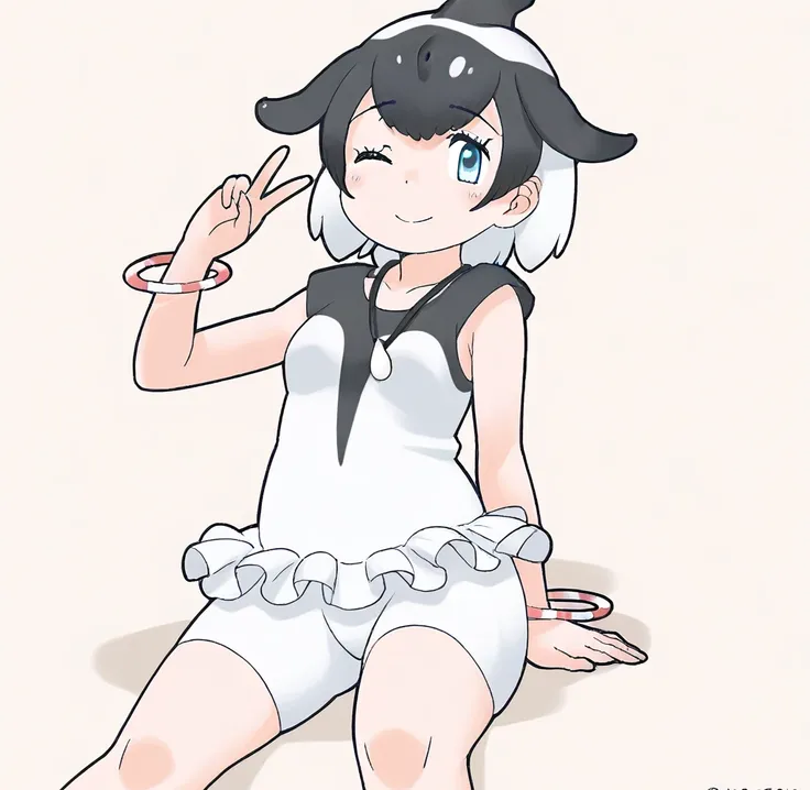 イロワケイルカ commerson's dolphin \(kemono friends\) - SeaArt AI Model