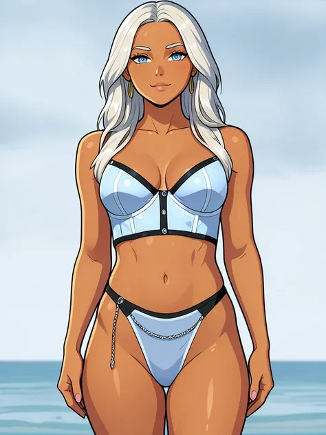 Light Blue Bustier Set - IL - SeaArt AI Model