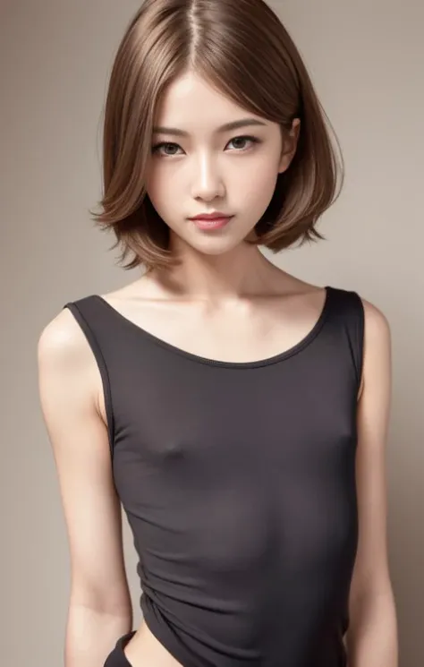 (( without makeup:3.4)), ((flat chest:8.3)), ((Viewers next to him - SeaArt AI