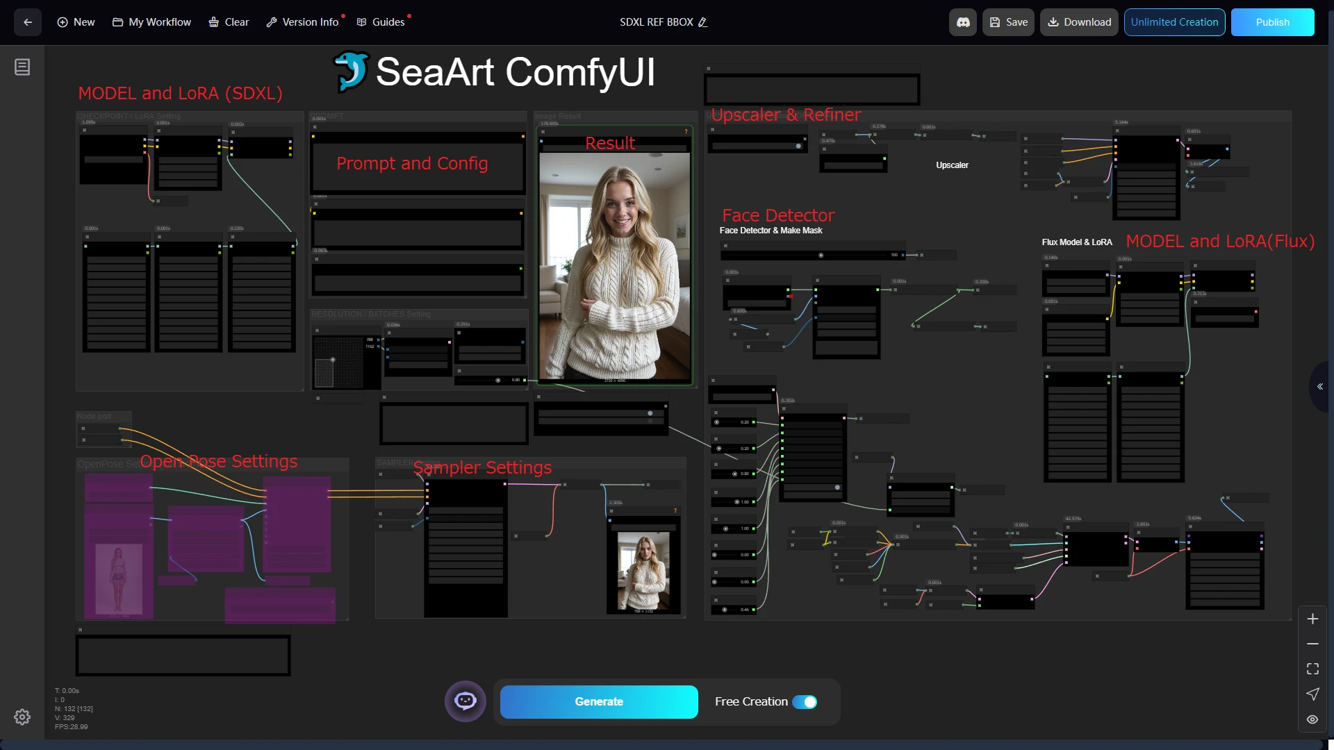 Realistic SDXL × FLUX Text-to-Image